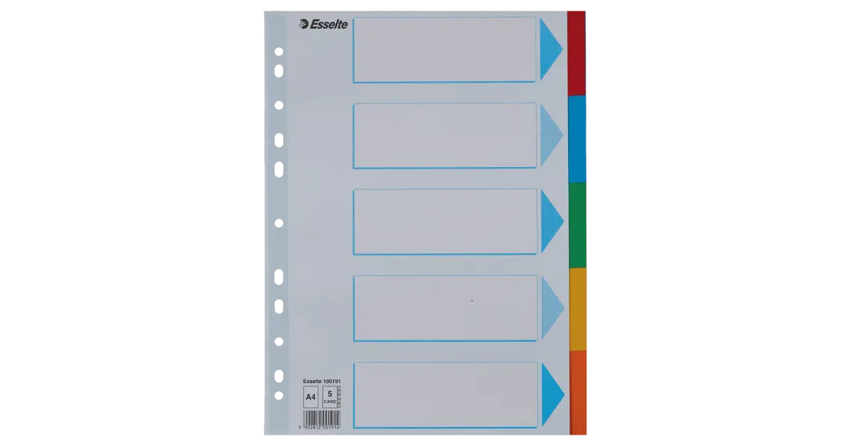 Esselte Divider, Cardboard, A4 | ESSELTE
