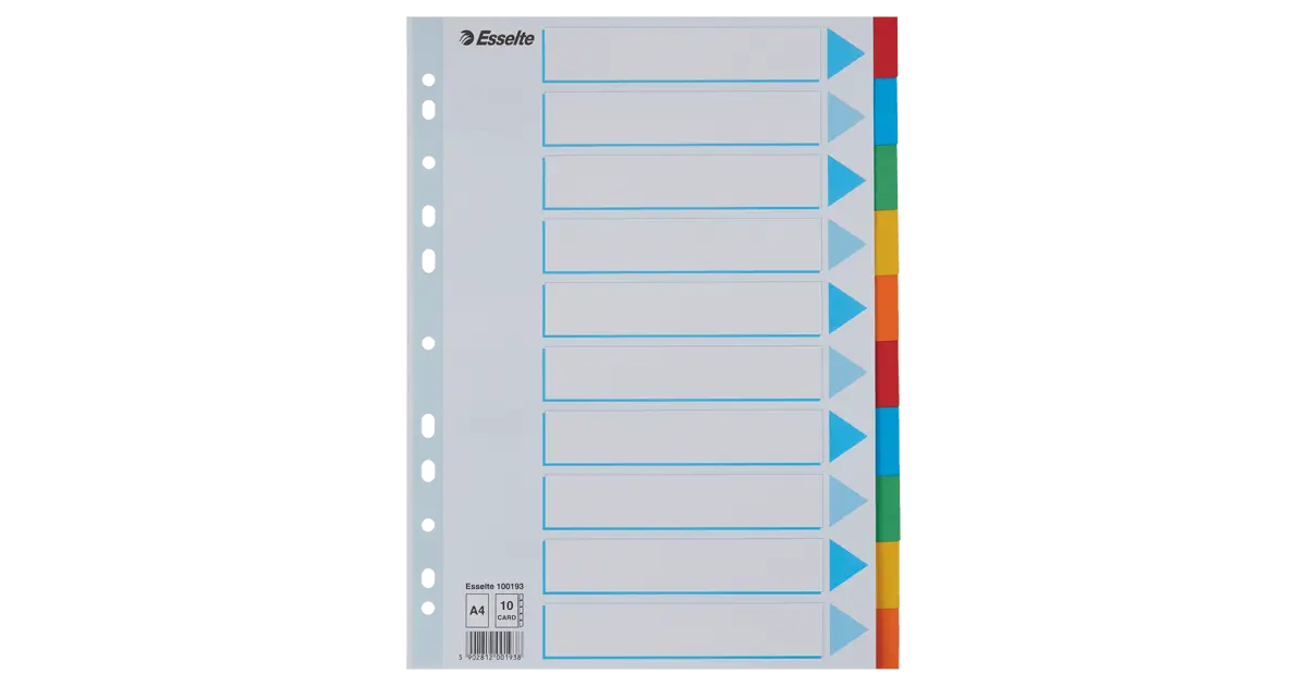 Esselte Divider, Cardboard, A4 | ESSELTE