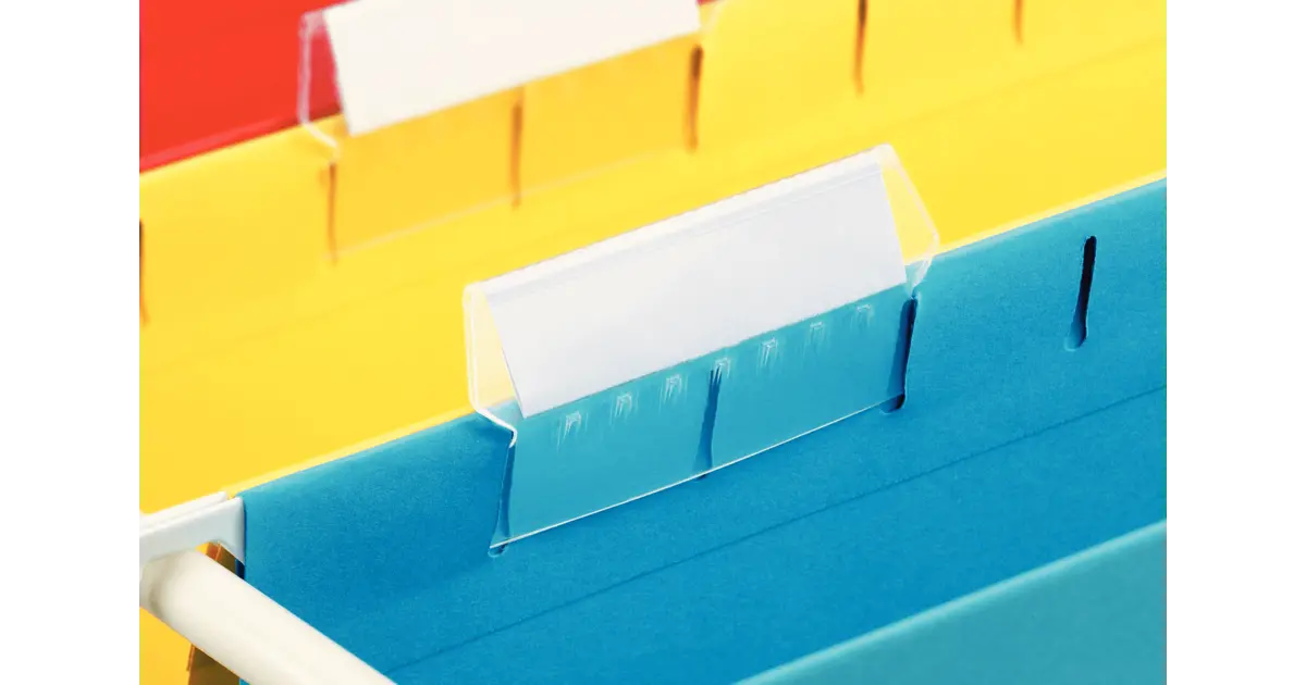 Esselte Classic label holders and Labels for Suspension Files | ESSELTE