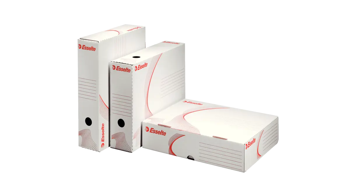 Arkivbox Esselte FSC® L 80 mm, 10/fp | ESSELTE