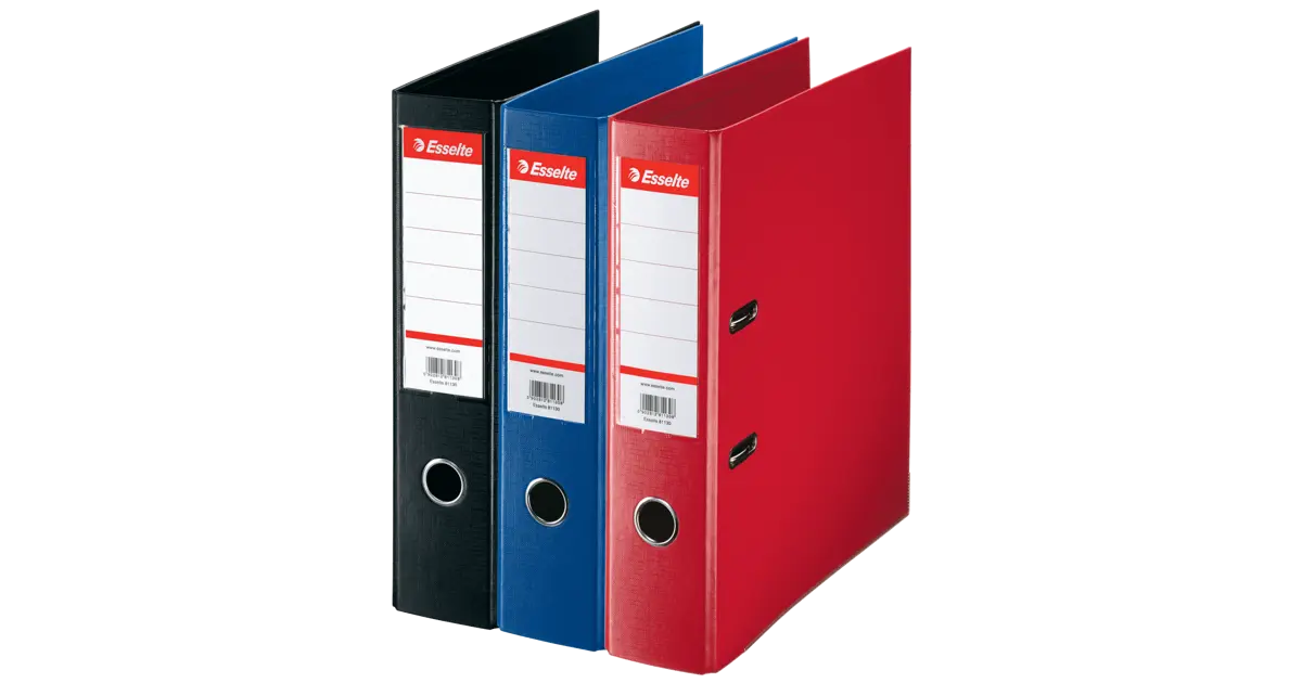 Esselte Essentials A4 Polypropylene Lever Arch File. Assorted pack ...