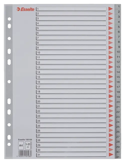 Esselte Index, PP, A4 | ESSELTE