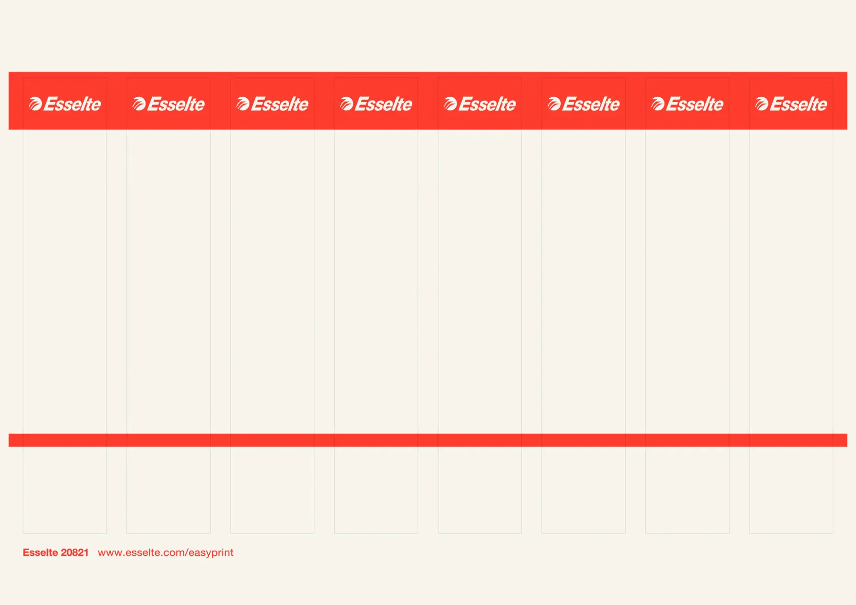 Esselte PC printable Spine Labels for plastic lever arch files | ESSELTE
